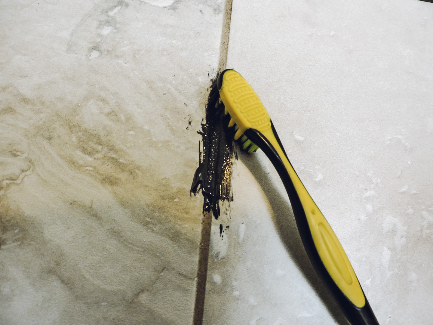 Easy Way to Update Your Tile Using Grout Stain - Berry Berry Quite Contrary