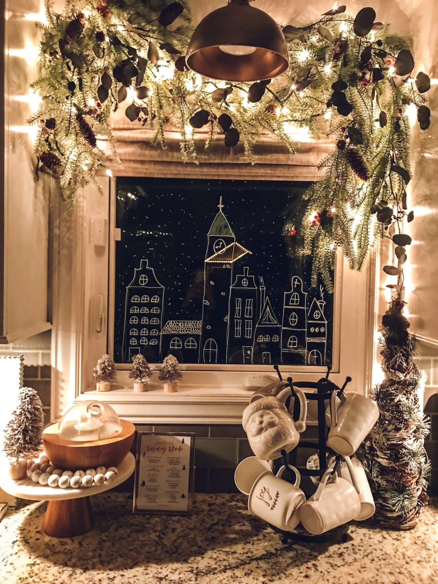 Christmas Window Art at Home - Berry Berry Quite Contrary