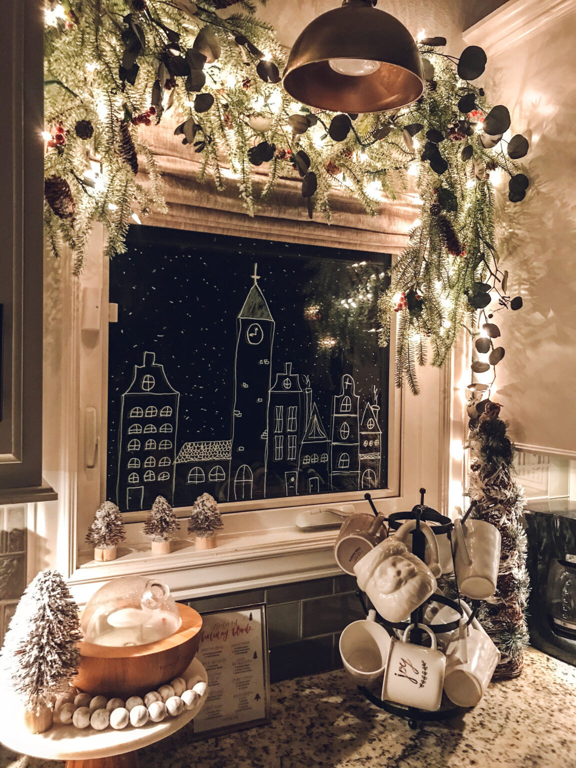 Christmas Window Art at Home - Berry Berry Quite Contrary
