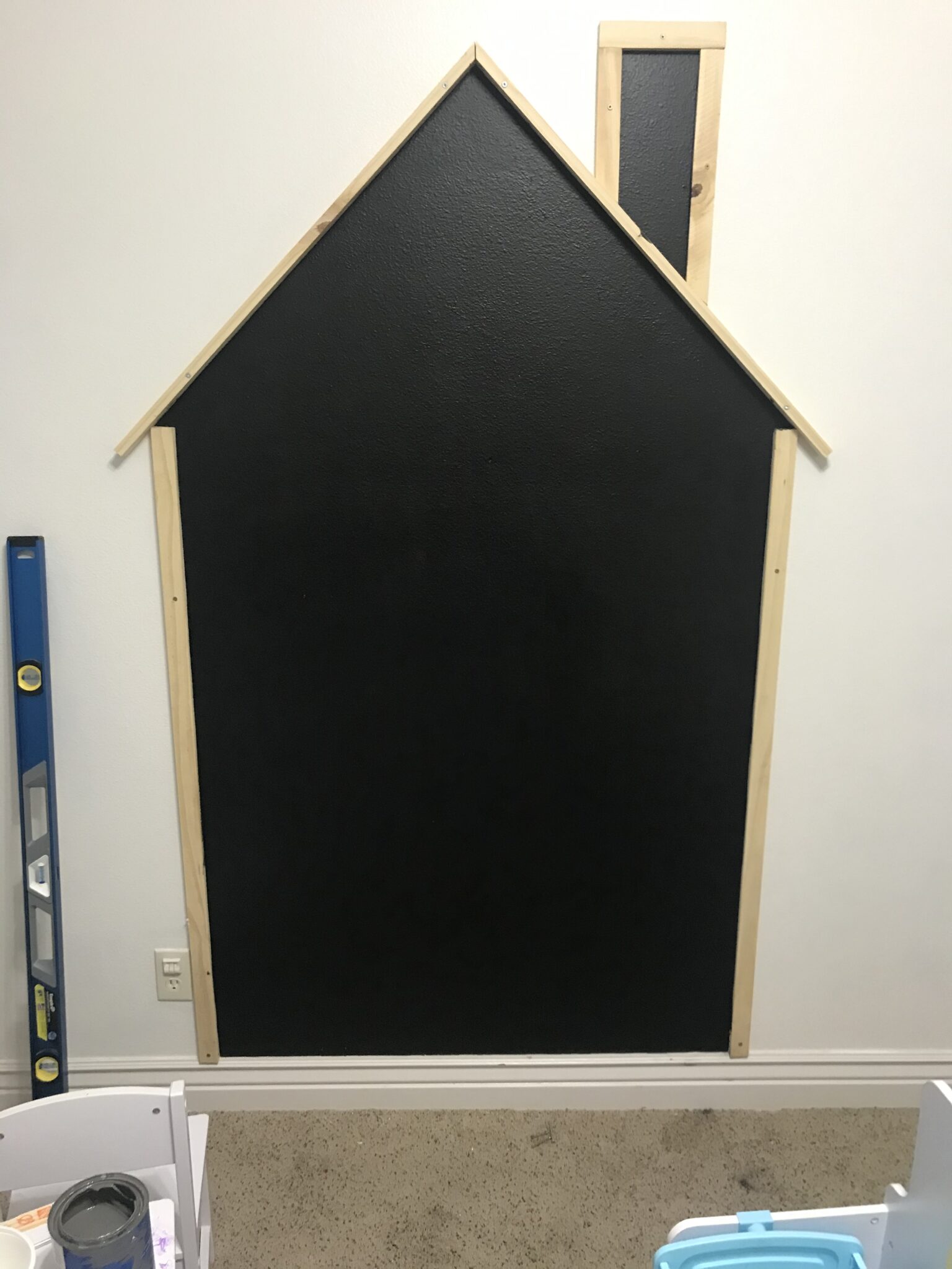 DIY Chalkboard House in Playroom - Berry Berry Quite Contrary