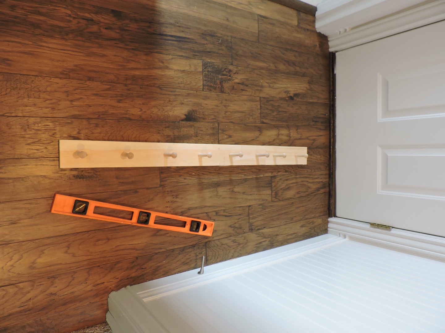 DIY Peg Rail in Hallway - Berry Berry Quite Contrary