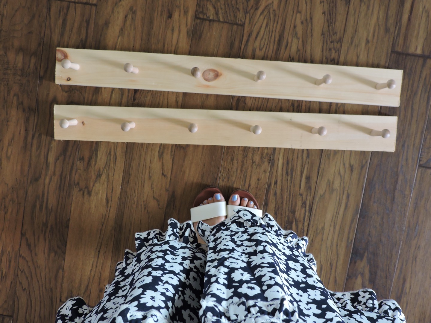 DIY Peg Rail in Hallway - Berry Berry Quite Contrary