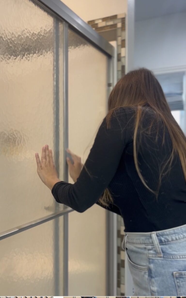 Shower Door Makeover – With NO Spray Paint Used - Berry Berry Quite ...