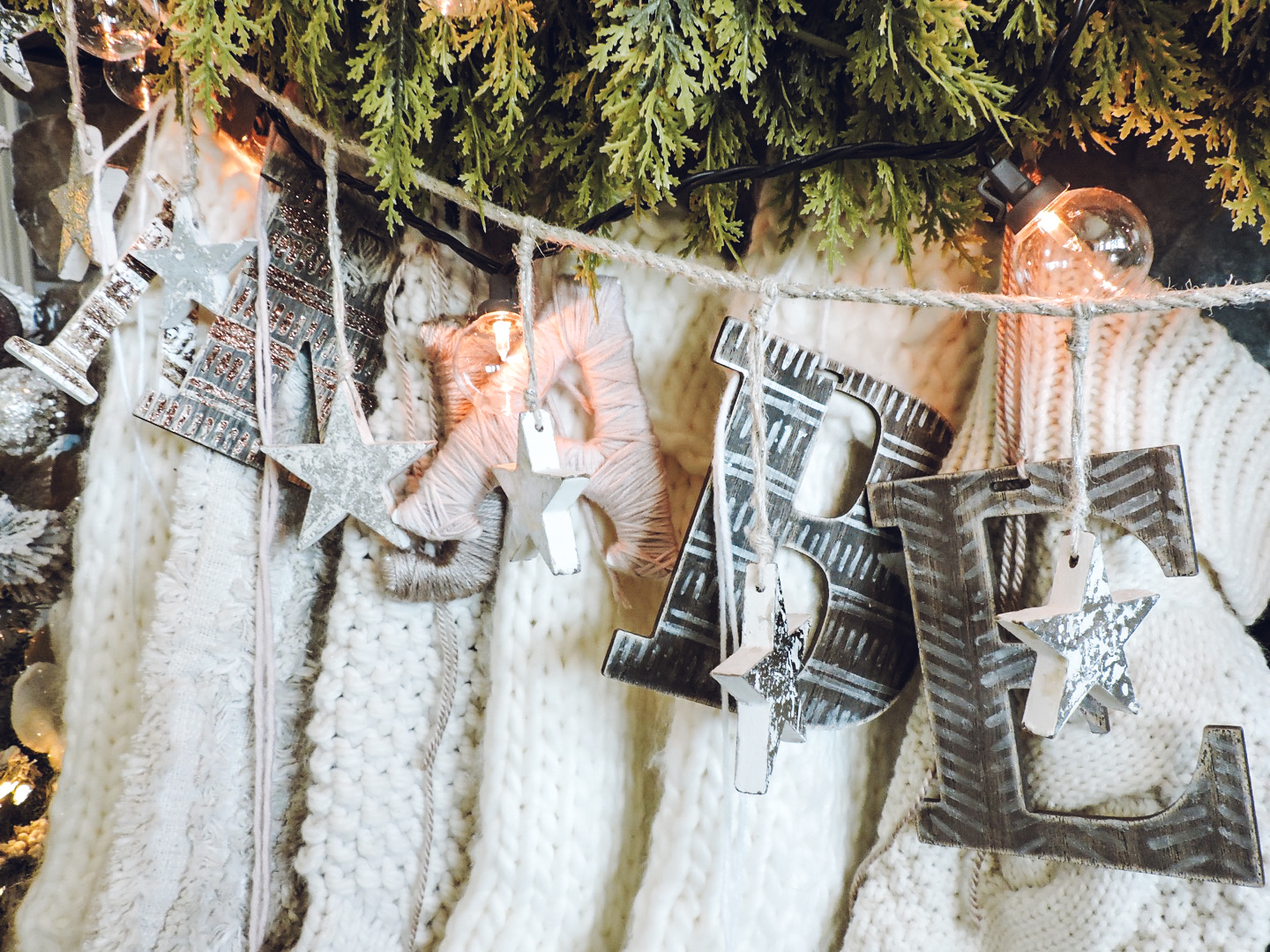 Cute Stocking Tag Idea With Letters - Berry Berry Quite Contrary